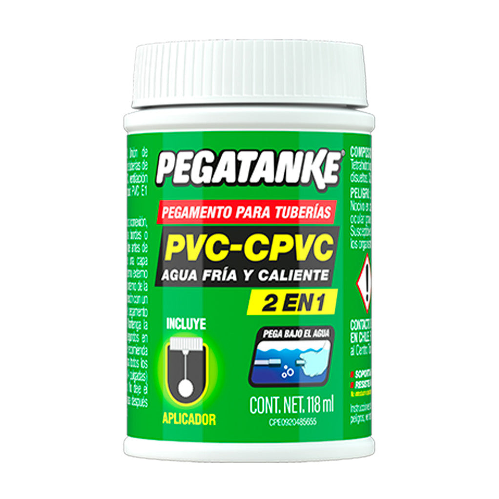 Pegamento Pegatanke PVC-CPVC 2 en 1 — PLOMERIA UNIVERSAL