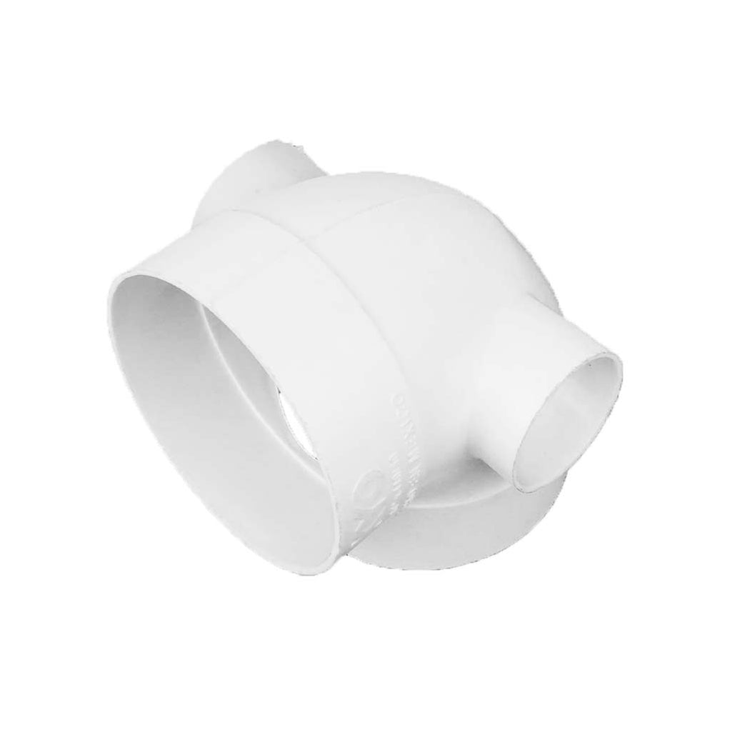 Codo 90° 2 Ventilas PVC Sanitario — PLOMERIA UNIVERSAL